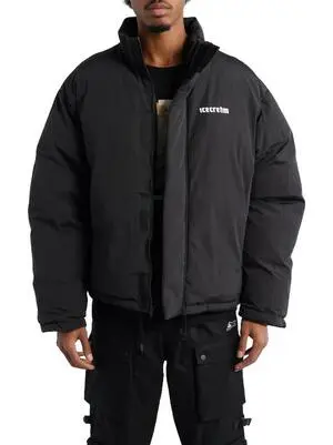 ICECREAM Archie Graphic Puffer Jacket - Black
