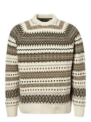 Barbour Stretch-wool Blend Jumper - Whisper White