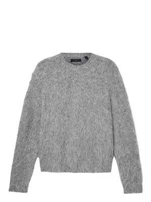 ALLSAINTS Coby Relaxed-Fit Wool-Blend Jumper Grey Marl