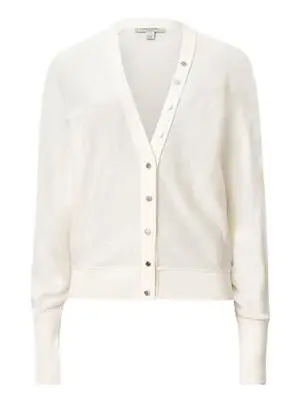 ALLSAINTS Honor V-neck Wool Cardigan - Chalk White