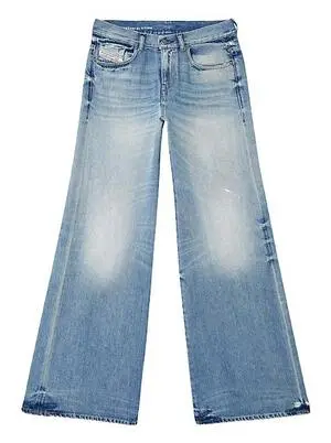 DIESEL 1978 Akemi Wide-leg Denim Jeans - 01