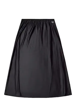 DIESEL Logo-plaque Stretch-nylon Midi Skirt - 9xx