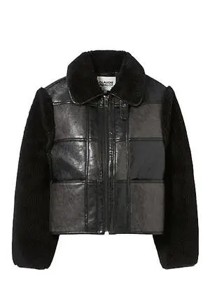 Claudie Pierlot Mixed-material Jacket - Black Grey