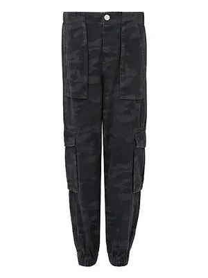 ALLSAINTS Freda Camo-print Trousers - Camo Ink Blue