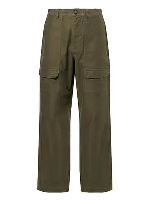 Barbour Oversized Cotton Trousers - Forest