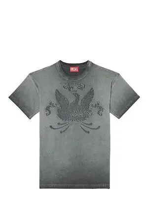 DIESEL® T-norm-t9 Phoenix-devoré Cotton-blend T-shirt - 93r