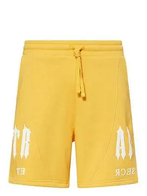 Trapstar Logo-embroidered Cotton-blend Shorts - Yellow