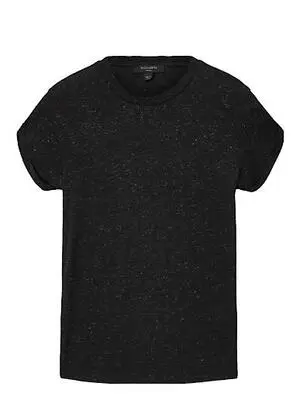 ALLSAINTS Anna Short-sleeved Jersey T-shirt - Black