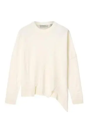 ALLSAINTS Crewneck Merino-wool Jumper - Chalk White