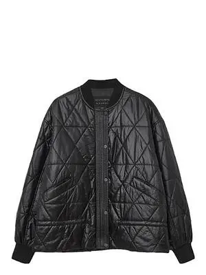 ALLSAINTS Quilted Shell Bomber Jacket - Black