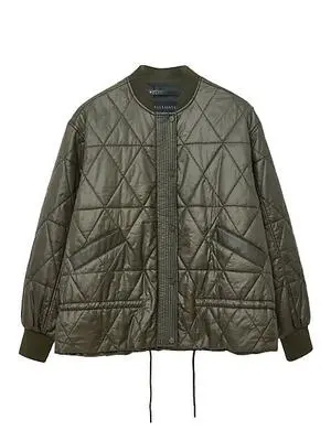 ALLSAINTS Quilted Shell Bomber Jacket - Forest Green