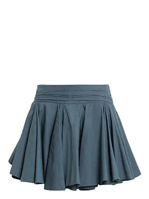 ALLSAINTS Tulip Draped Mini Skirt - Dark Slate Blu