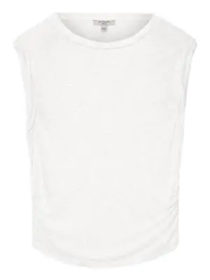 ALLSAINTS West Sleeveless Jersey Top - Stone White