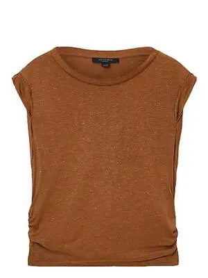 ALLSAINTS West Sleeveless Jersey Top - Torte Brown