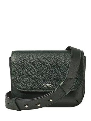 ASPINAL OF LONDON Ella Woven Leather Cross-Body Bag Alpine