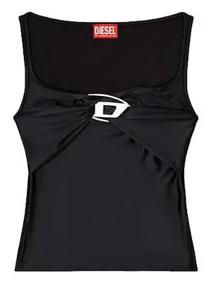 DIESEL Logo-plaque Stretch-nylon Top - 9xx