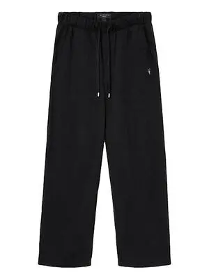 ALLSAINTS Asher Ramskull-embroidered Cotton Jogging Bottoms Xxl - Jet Black