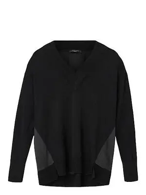ALLSAINTS Bern V-neck Merino-wool Jumper - Black