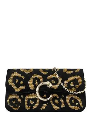 CARTIER Panthère C De Cartier Beaded Shoulder Bag