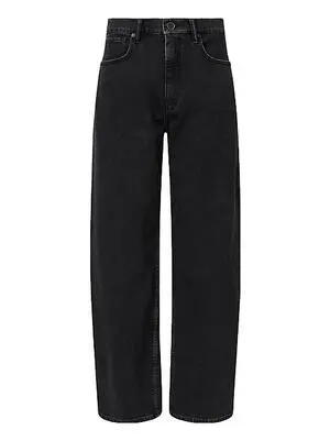 ALLSAINTS Sadie Barrel-leg Mid-rise Stretch-denim Jeans - Washed Black