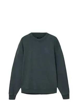 ALLSAINTS Milo Relaxed-fit Cotton Sweatshirt - Sunil Blue