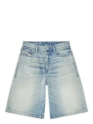 DIESEL Wide-leg Denim Shorts - 01
