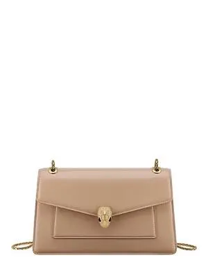 BVLGARI Serpenti Forever Shoulder Bag - Beige