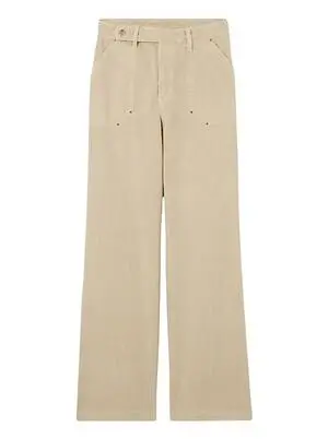 Claudie Pierlot Straight-leg Mid-rise Denim Jeans - Beige