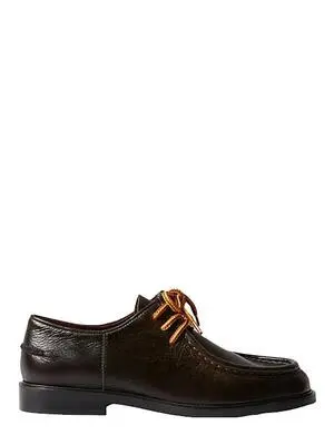 Claudie Pierlot Leather Derby Shoes - Chocolate
