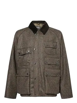 BARBOUR Relaxed-Fit Houndstooth Wool Jacket