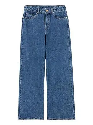 Claudie Pierlot Wide-leg Straight-fit Denim Jeans - Blue Denim