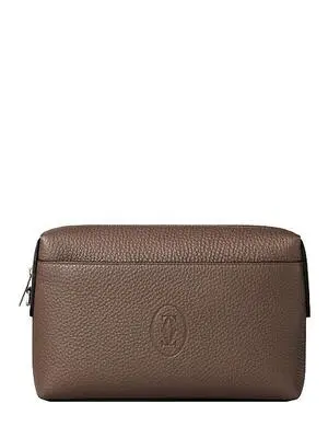 CARTIER Must De Leather Pouch - Pepper Grey