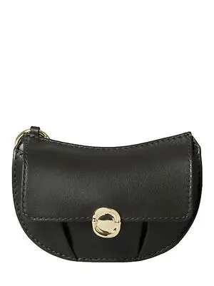 Claudie Pierlot Smooth Leather Clutch Bag - Black