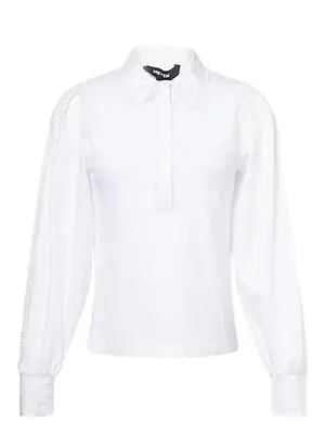 ME+EM Classic-collar Scalloped Cotton Shirt - Fresh White