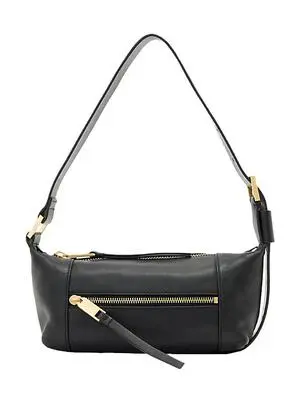 ALLSAINTS Vega Mini Leather Shoulder Bag - Black