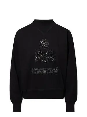 Isabel Marant Moby Stud-embellished Sweatshirt - Black