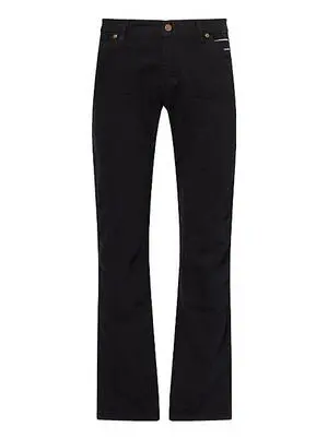 AUSTIN POST Canvas Work Straight-leg Denim Jeans - Black