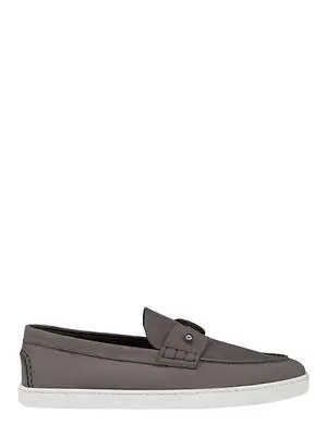 CHRISTIAN LOUBOUTIN Chambeliboat Leather Loafers - Smoky