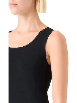 Akris Fitted Knit Tank Top - Black