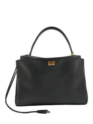 Balenciaga Small Leather Tote Bag - Black