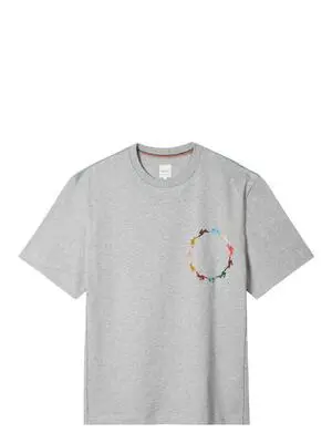 PAUL SMITH T-shirt With Multicolour Rabbit Embroidery