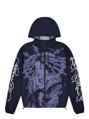 Trapstar X Ed Hardy Geisha Windbreaker - Purple