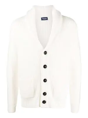 DRUMOHR Merino Wool Cardigan - White