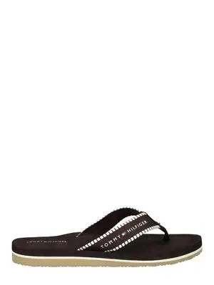 Tommy Hilfiger Webbing Logo-print Flip-flops - Brown