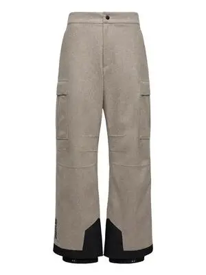 Moncler Padded Technical Wool Ski Pants - Beige