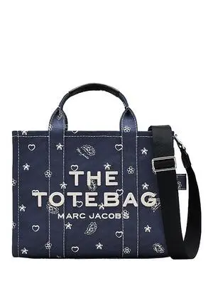 Marc Jacobs The Bandana Medium Canvas Tote - Navy Multi