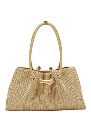 Cult Gaia Asa Satchel Natural