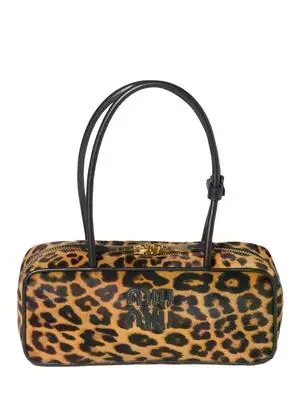 Miu Miu Animal-print Tote Bag - Brown