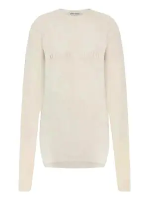 Alberta Ferretti Logo-embroidered Sweater - Neutrals