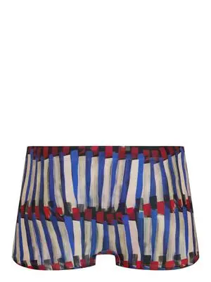 LYGIA & NANNY Tijuca Striped Swimming Trunks - Neutrals